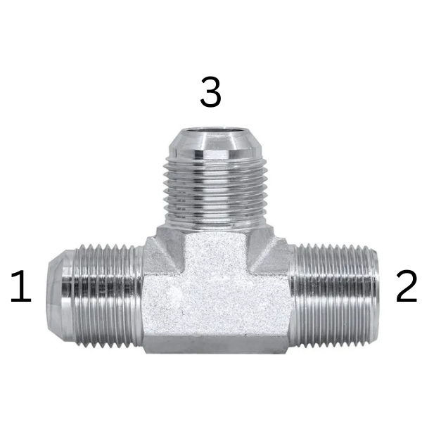 JIC Male x NPT Male x JIC Male - Run Tee – Hydraulic Parts Online